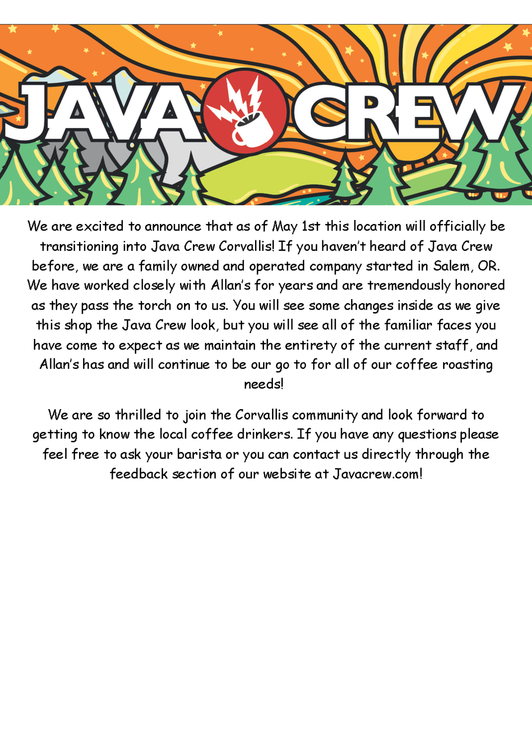 Locations – Allan's Coffee & Tea